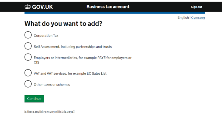 Making an HMRC Business Tax Account | HB&O